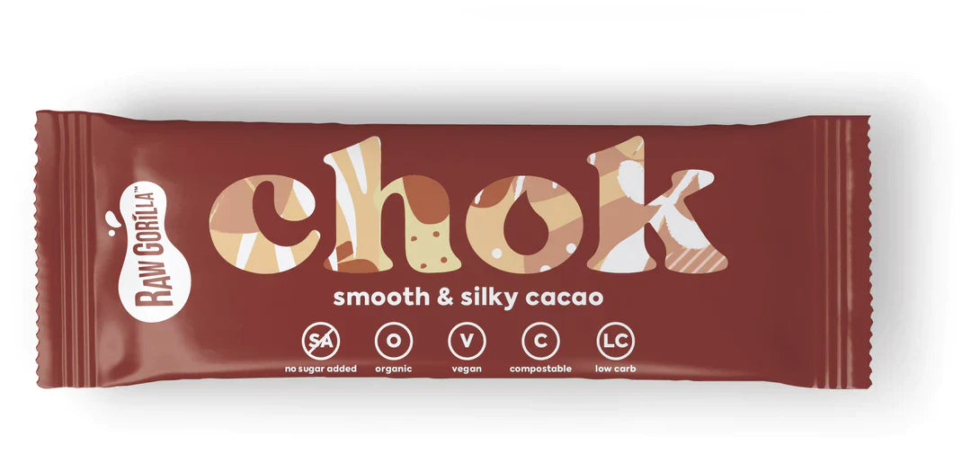 Chok Smooth & Silky Cacao Bar - 35g - Raw Gorilla – The Stock Outlet